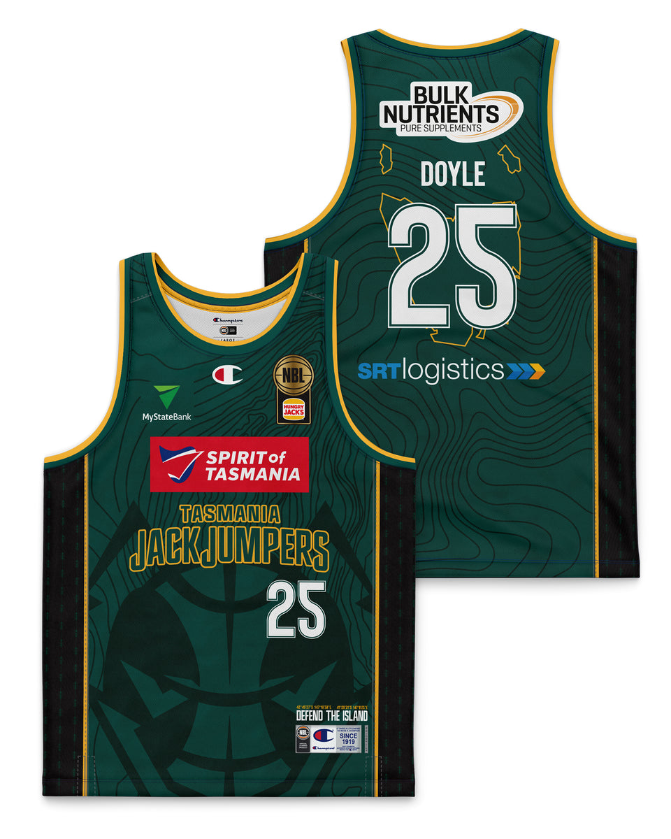 Tasmania JackJumpers 24/25 Youth Primary Jersey - Milton Doyle ...